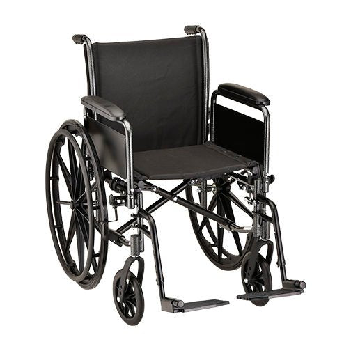 16 Inch 5160 Steel Wheelchair with Detachable Arms – Harmony Home ...
