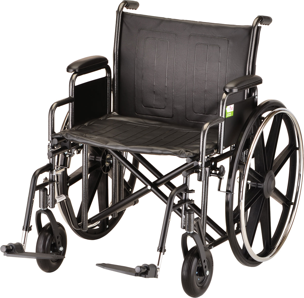 24inch Heavy Duty Wheelchair with Detachable Arms|Harmony Home Medical